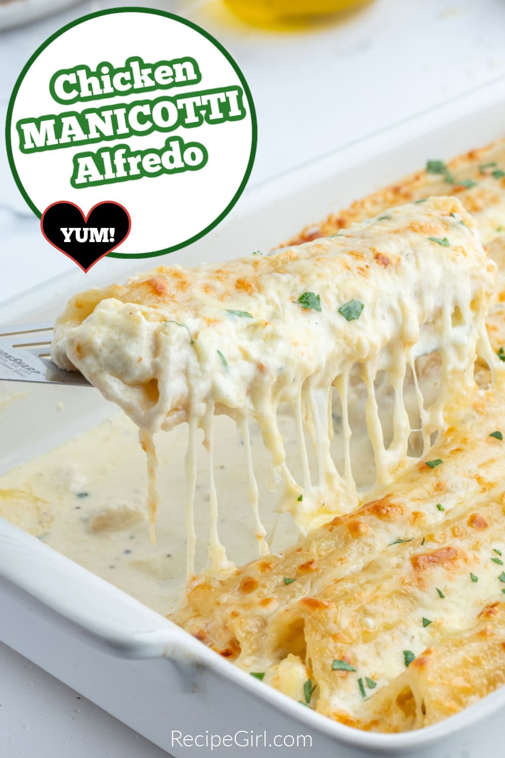 Chicken Manicotti Alfredo - Recipe Girl®