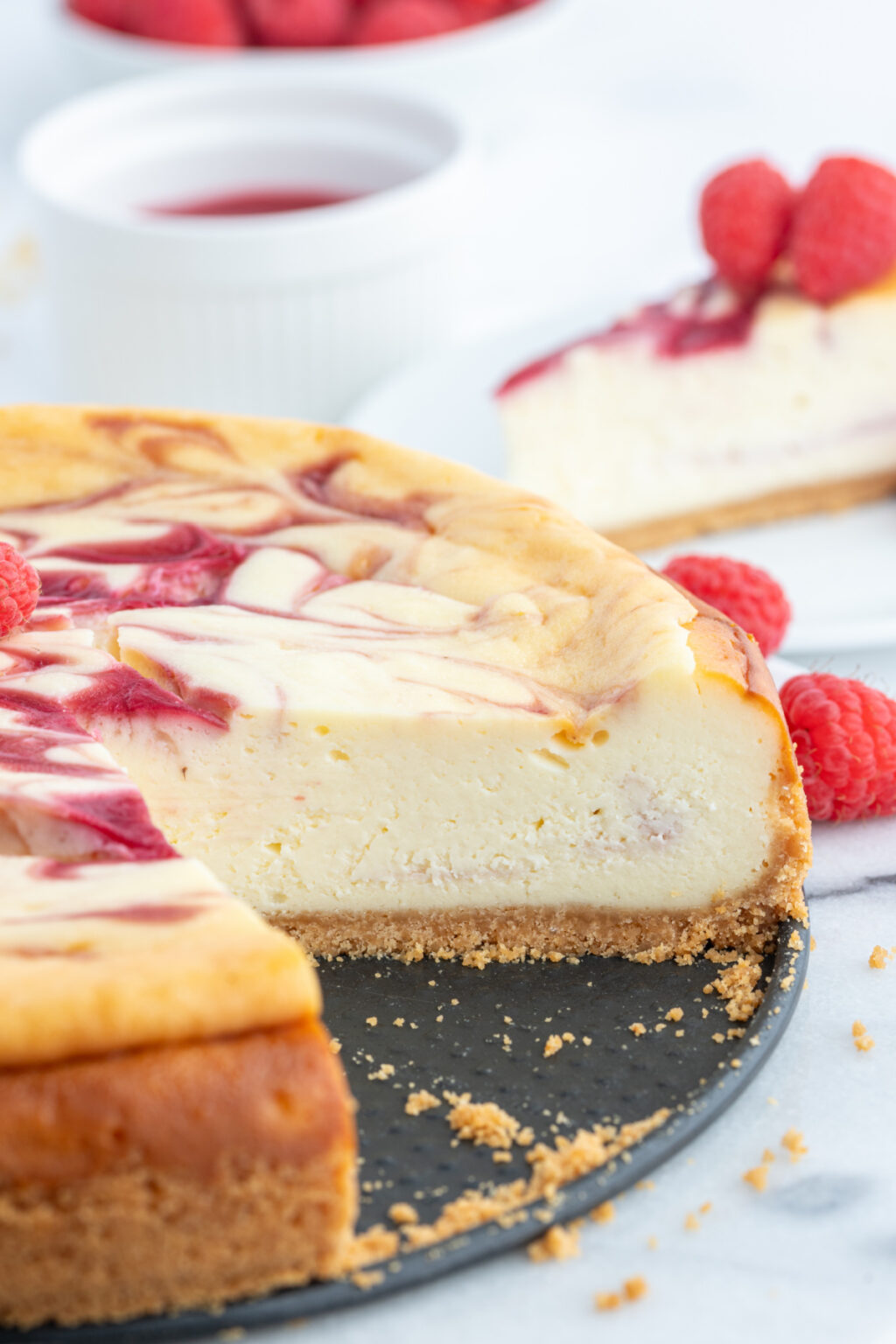 White Chocolate Raspberry Cheesecake - Recipe Girl®